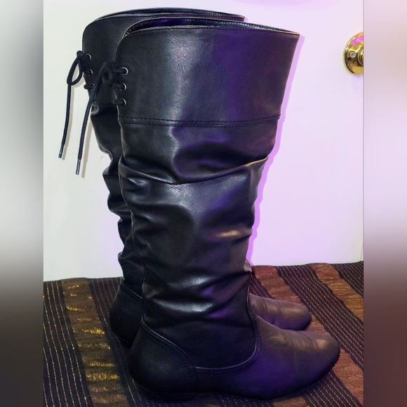 Joe Boxer | Shoes | Joe Boxer Size8w Wenona Black Slouch Boots Knee ...